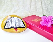 Hand Painted Rock Stone Large 2 Side Painted Stand up - Etsy