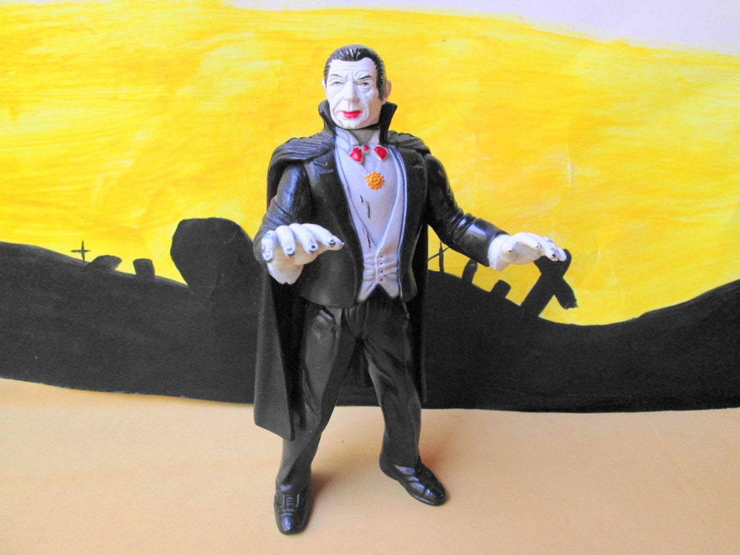 Dracula Monster Action Figure 8" Vampire Doll Arms & Head Move Hard ...