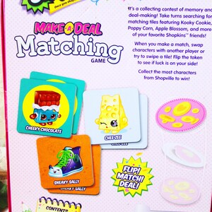 Shopkins Make a Deal Matching Game NIB Sealed Matching Card Memory Game ...