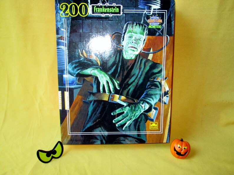 Frankenstein Monster Jigsaw Puzzle Toys MIB Vintage Large | Etsy