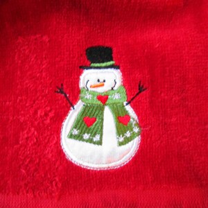 Snowman Kitchen Towel Set 4 Piece Set Christmas Towels Pot Holder Set ...