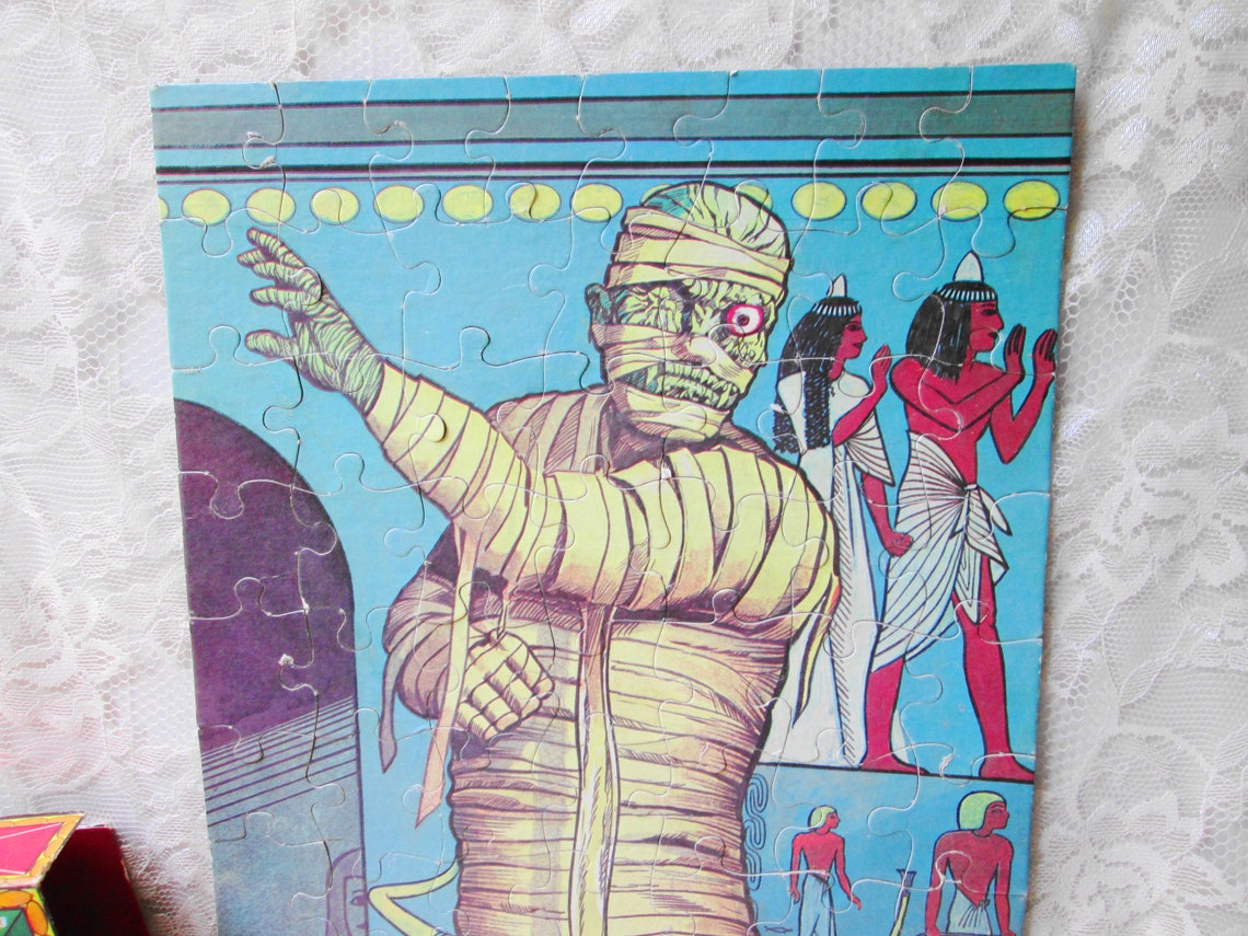 Mummy Creepy Creatures Jigsaw Puzzle Complete 100pc Large - Etsy