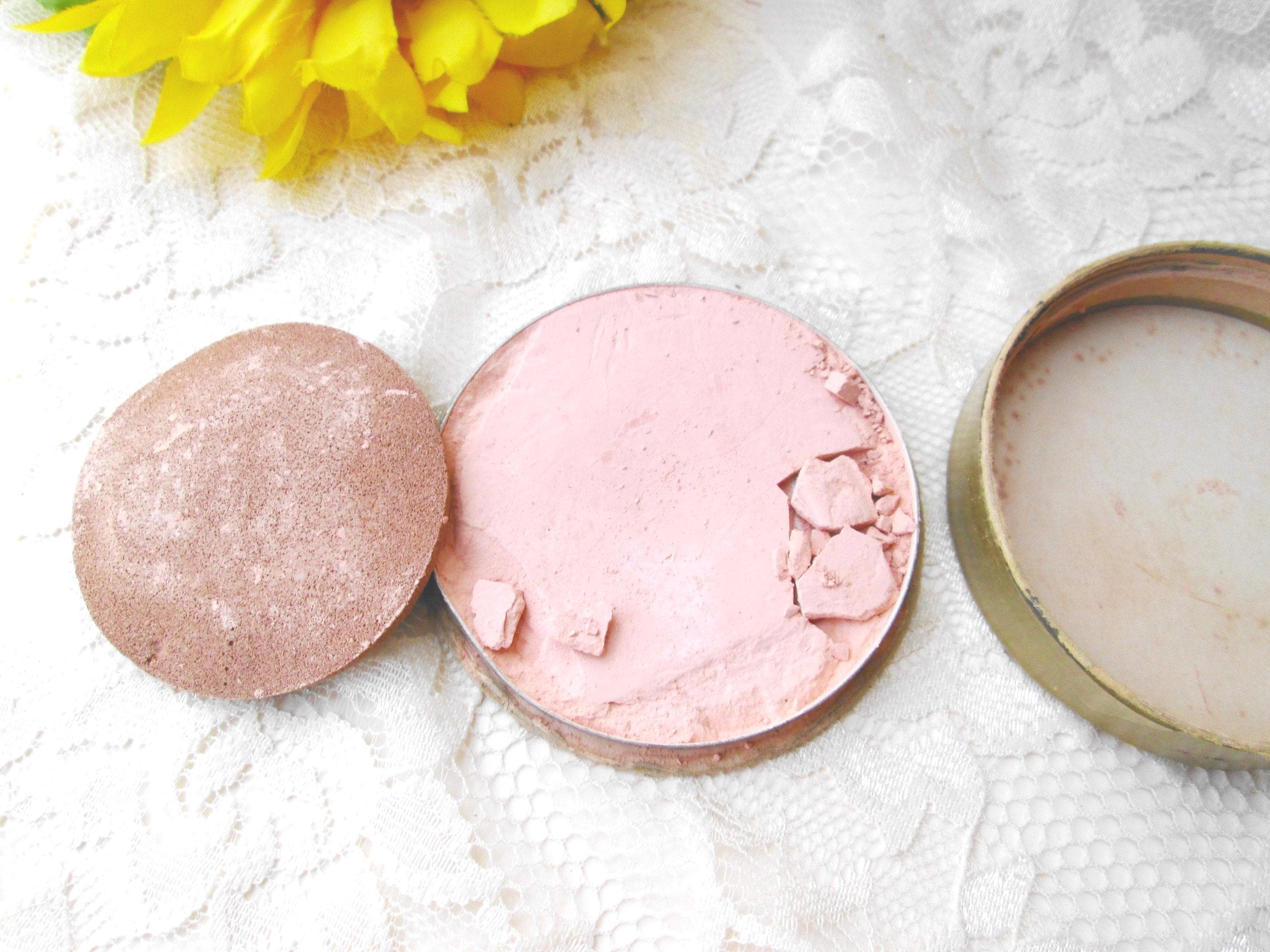 Avon Face Powder & Puff Rose Beige Tint Vintage Original Box and Powder ...