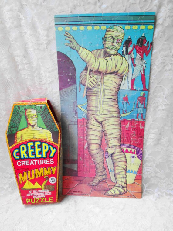 Mummy Creepy Creatures Jigsaw Puzzle Complete 100pc Large - Etsy