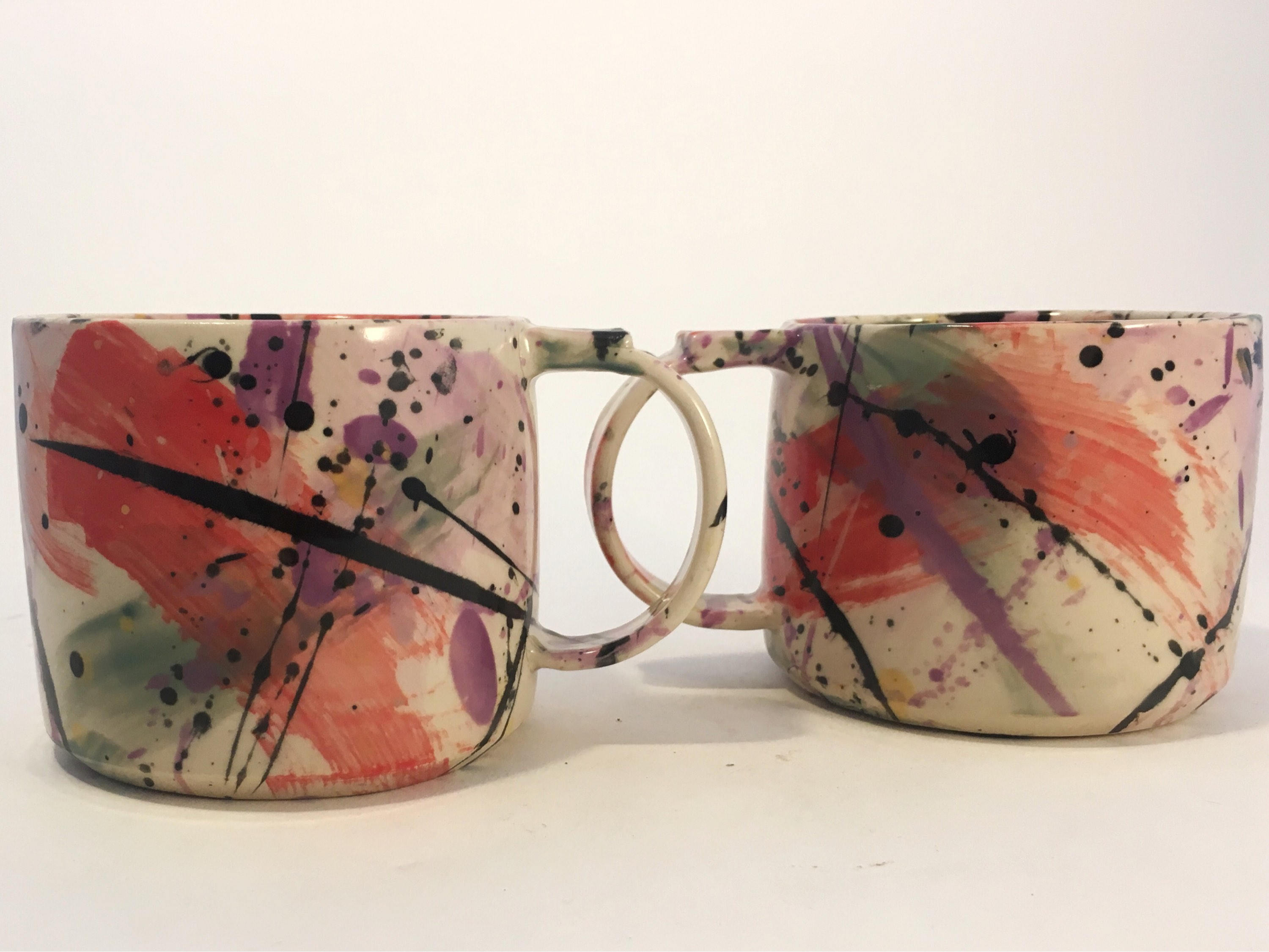 Mug Handmade Ceramic: Splatterware - Made to Order - Etsy