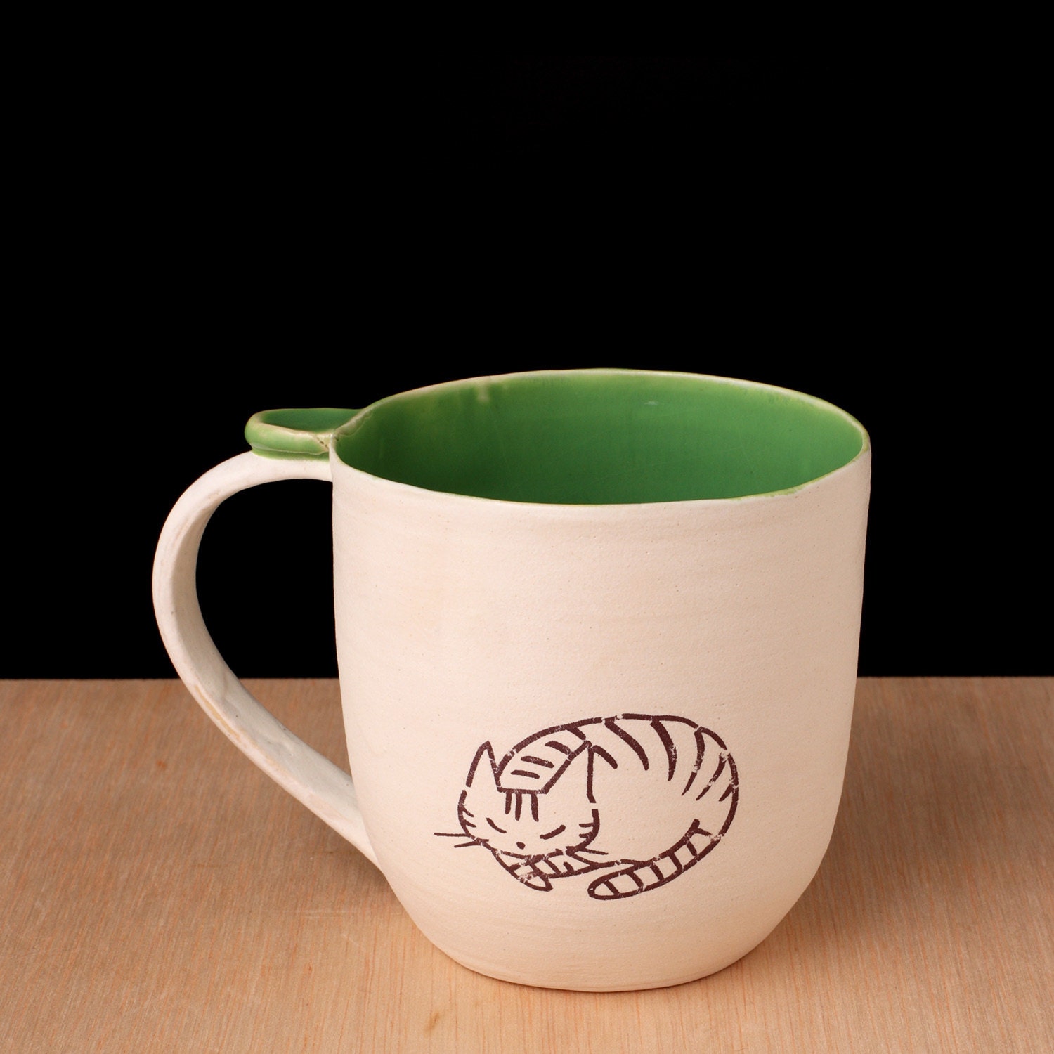 Mug Handmade Ceramic: Cat Spazz! , Made to Order - Etsy