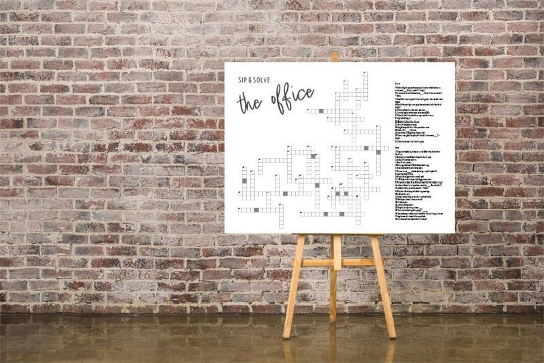 The Office Crossword Puzzle: Giant Trivia Game (digital Download ...