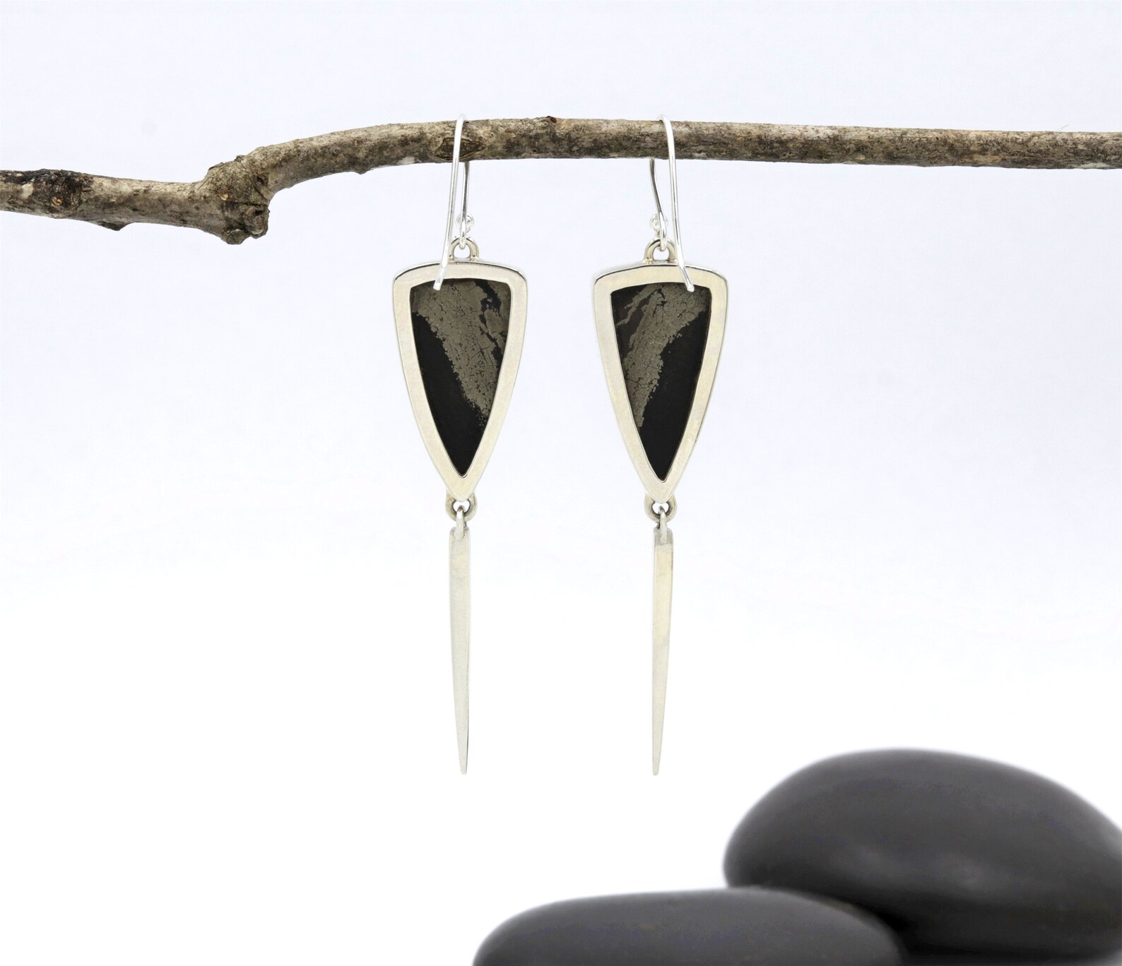 Apache Gold and Sterling Silver Spike Earrings - Etsy