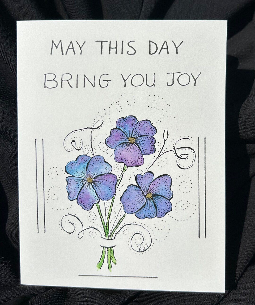 May This Day Bring You Joy Set of 5 Folded Cards With Matching ...