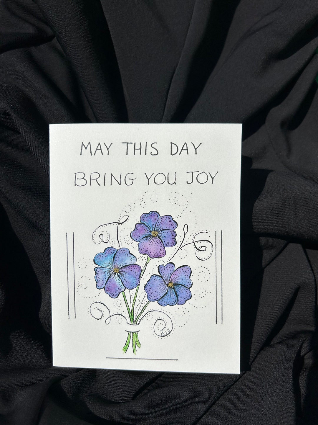 May This Day Bring You Joy-single Card With Matching Envelope - Etsy