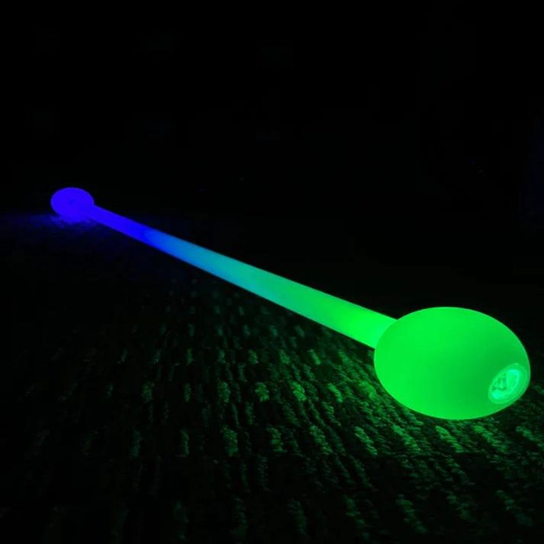 The Spinsterz LED Fiber-optic Glow Staff - 4 Foot 7 Inches - Etsy
