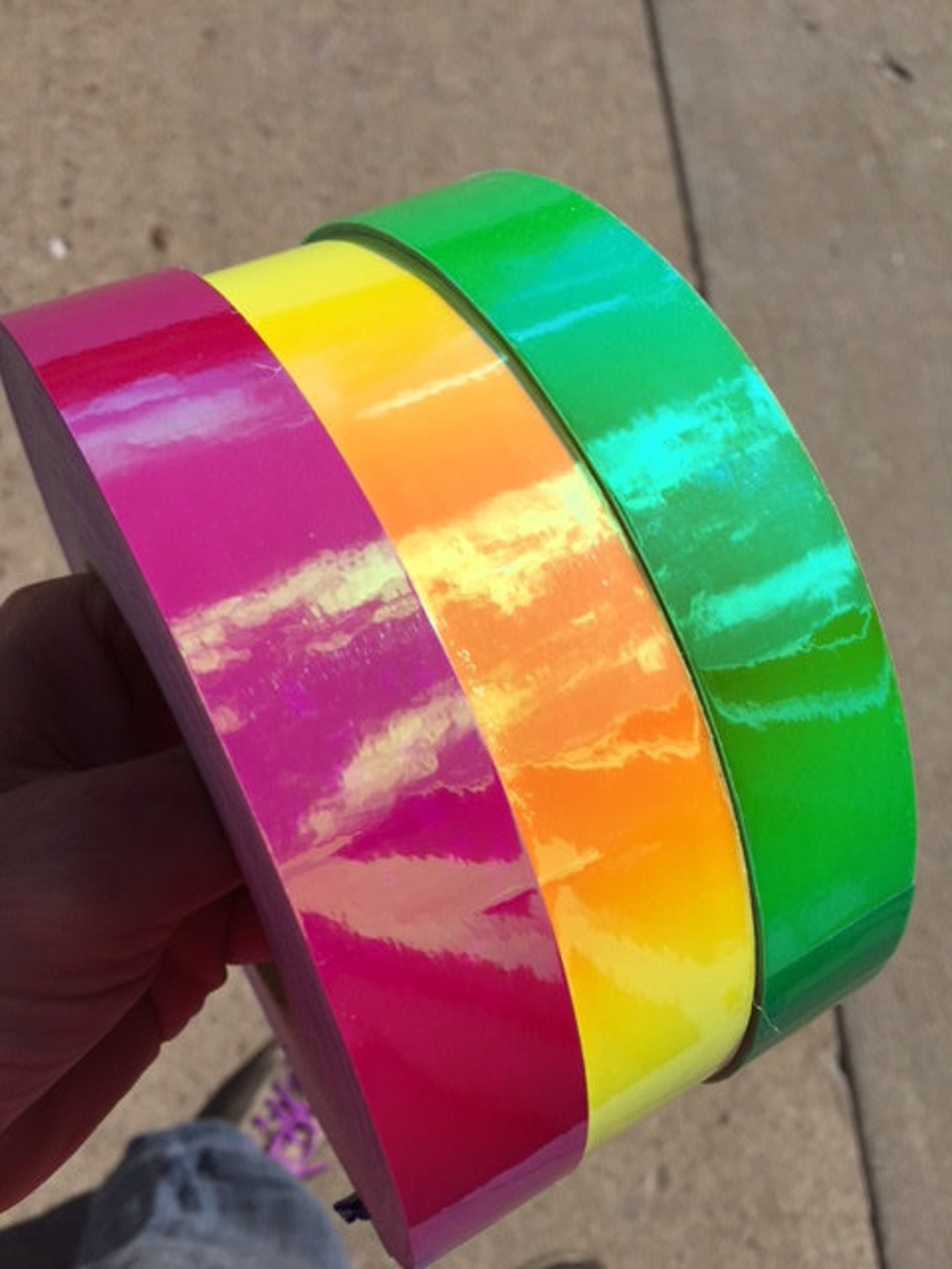 AMAZON GREEN Transparent Color Changing Tape 3/4 or | Etsy