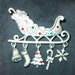 Vintage JJ Santa Sleigh Pin, Silvertone Rhinestone Jonette Christmas ...