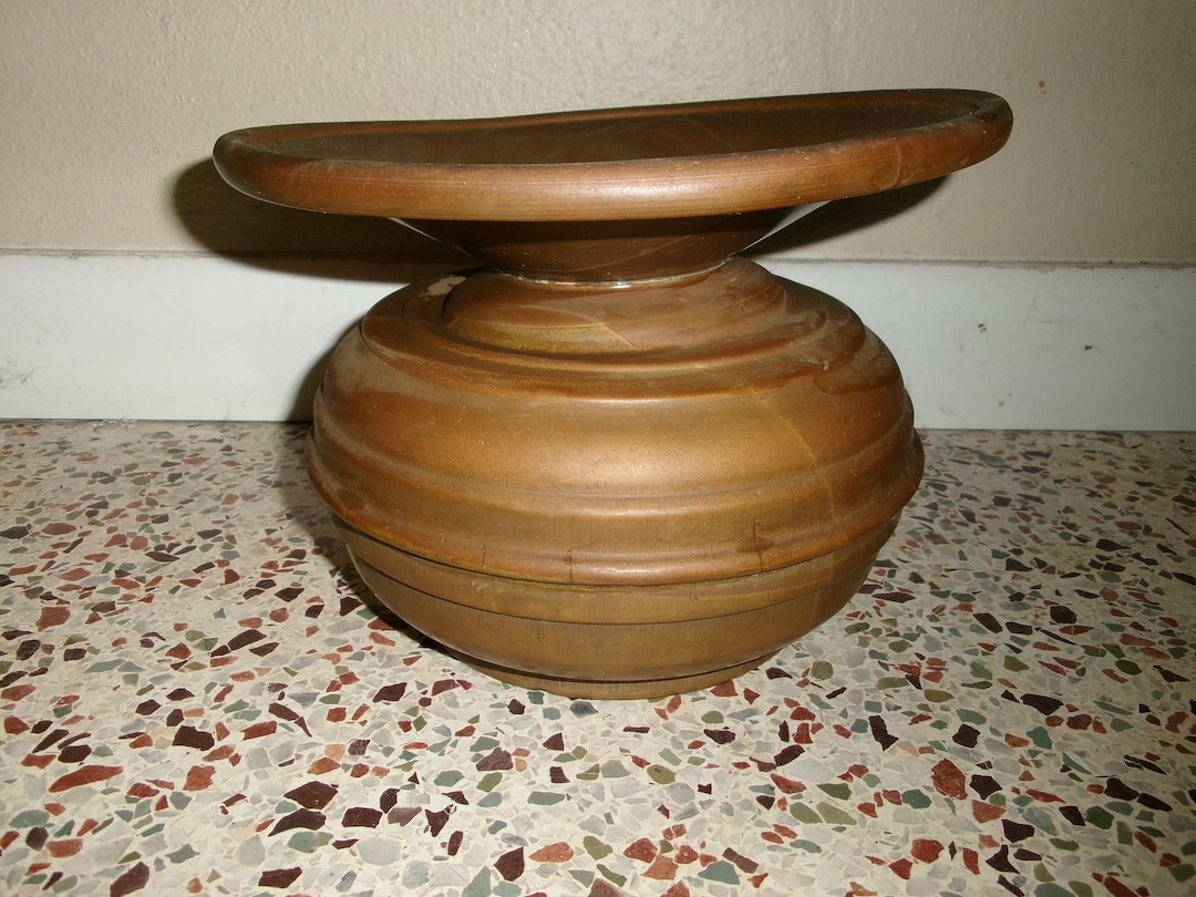Vintage Brass Spittoon, Old Metal Cuspidor, Use as a Planter, Old West ...