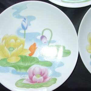 Vintage Water Lilies Plates by Seymour Mann, Set of 3 Small Pastel ...
