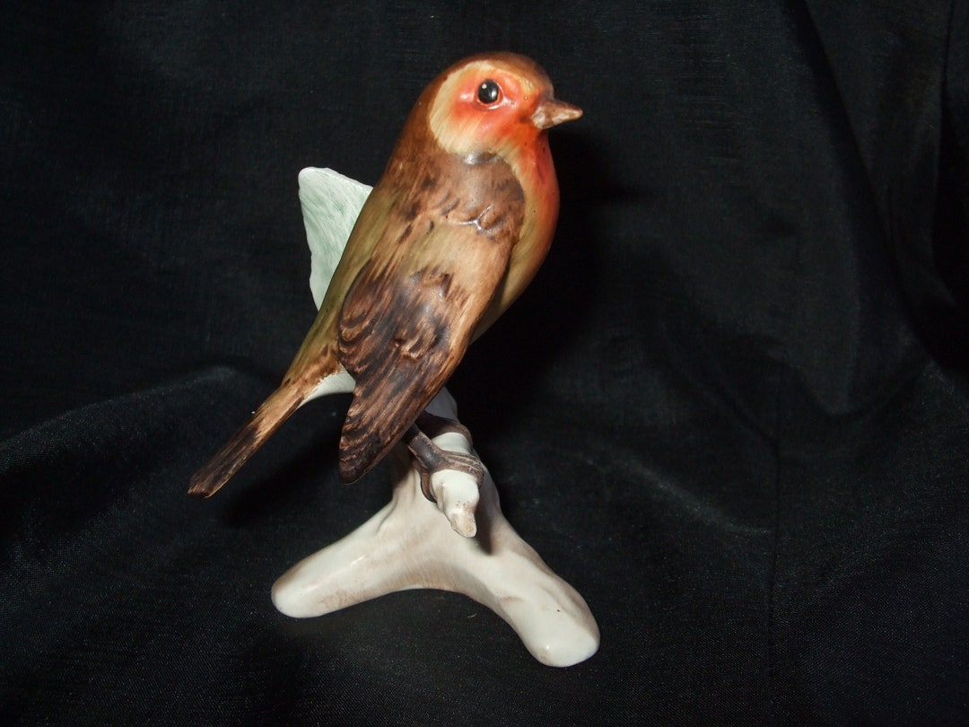 Vintage Goebel Robin Figurine, West Germany 1962 Bird on a Branch ...