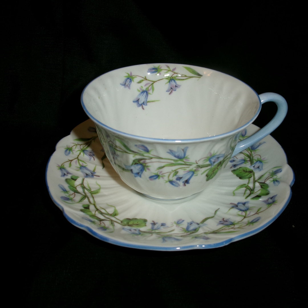 Vintage Harebell Pattern Shelley China Cup and Saucer, English Fine ...
