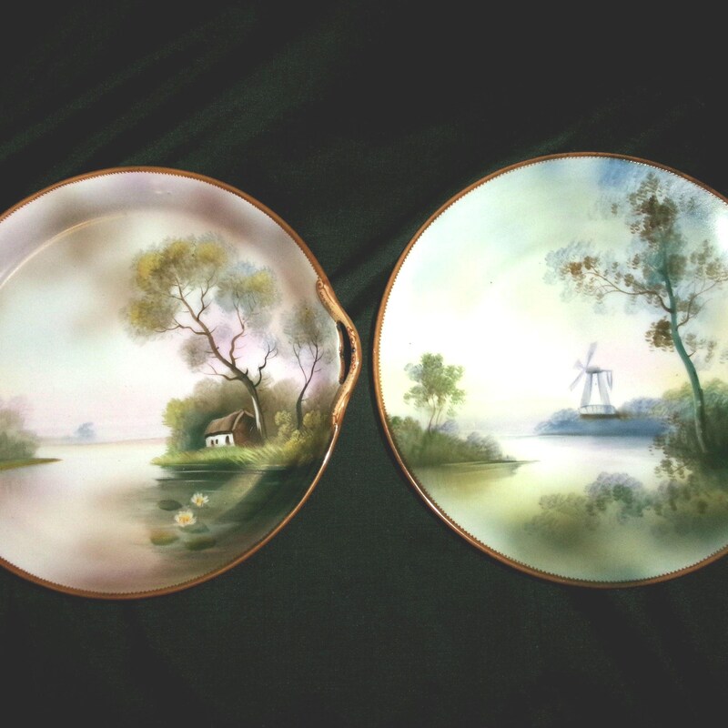 Small Landscape Plates - Etsy