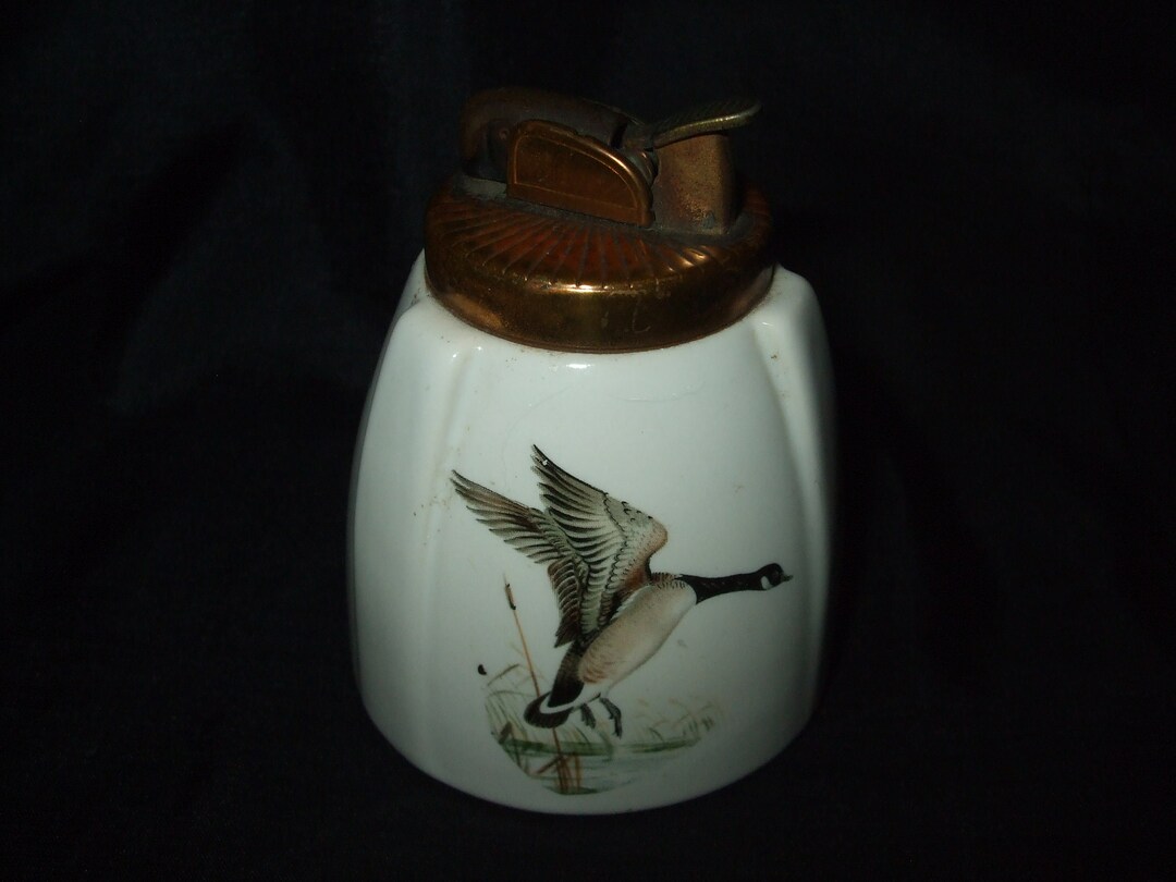 Vintage Evans Ceramic Ducks Table Lighter Flying Geese Made - Etsy