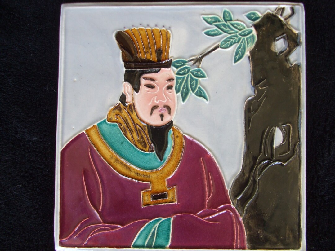 Vintage Tile by Robert Colson, Made in USA, Asian Man Tile, Sarasota ...