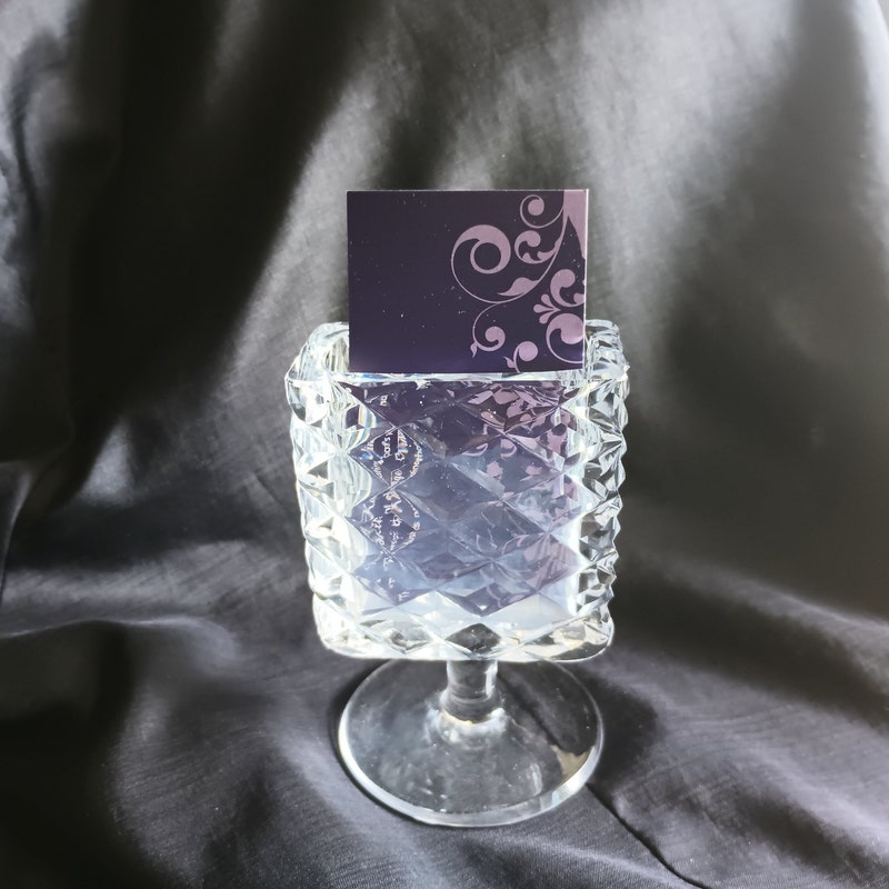 Glass Card Holder - Etsy