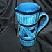 Vintage MCM Bitossi Style Pitcher, Blue Italian Mid Century Pottery ...
