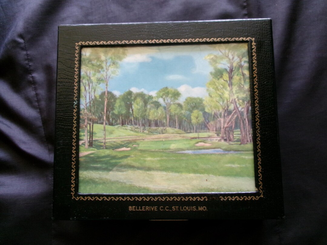 Vintage Macgregor Golf Ball Box, Bellerive Country Club St Loius ...