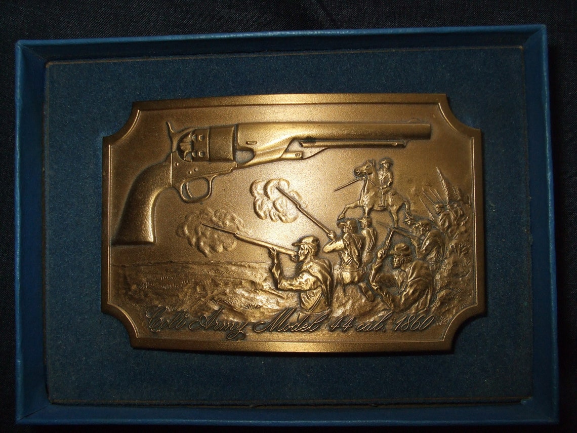 Vintage Colt Firearms Brass Buckle Seventies Belt Buckle in | Etsy