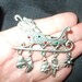 Vintage JJ Santa Sleigh Pin, Silvertone Rhinestone Jonette Christmas ...