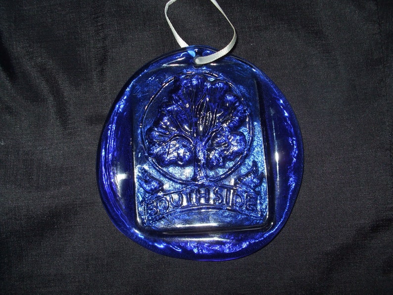 Vintage Blenko Tree Suncatcher Cobalt Blue Glass Sun Catcher - Etsy