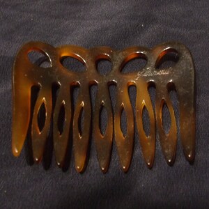 Vintage Celluloid or Early Plastic Hair Combs, Set of 2 Old ...