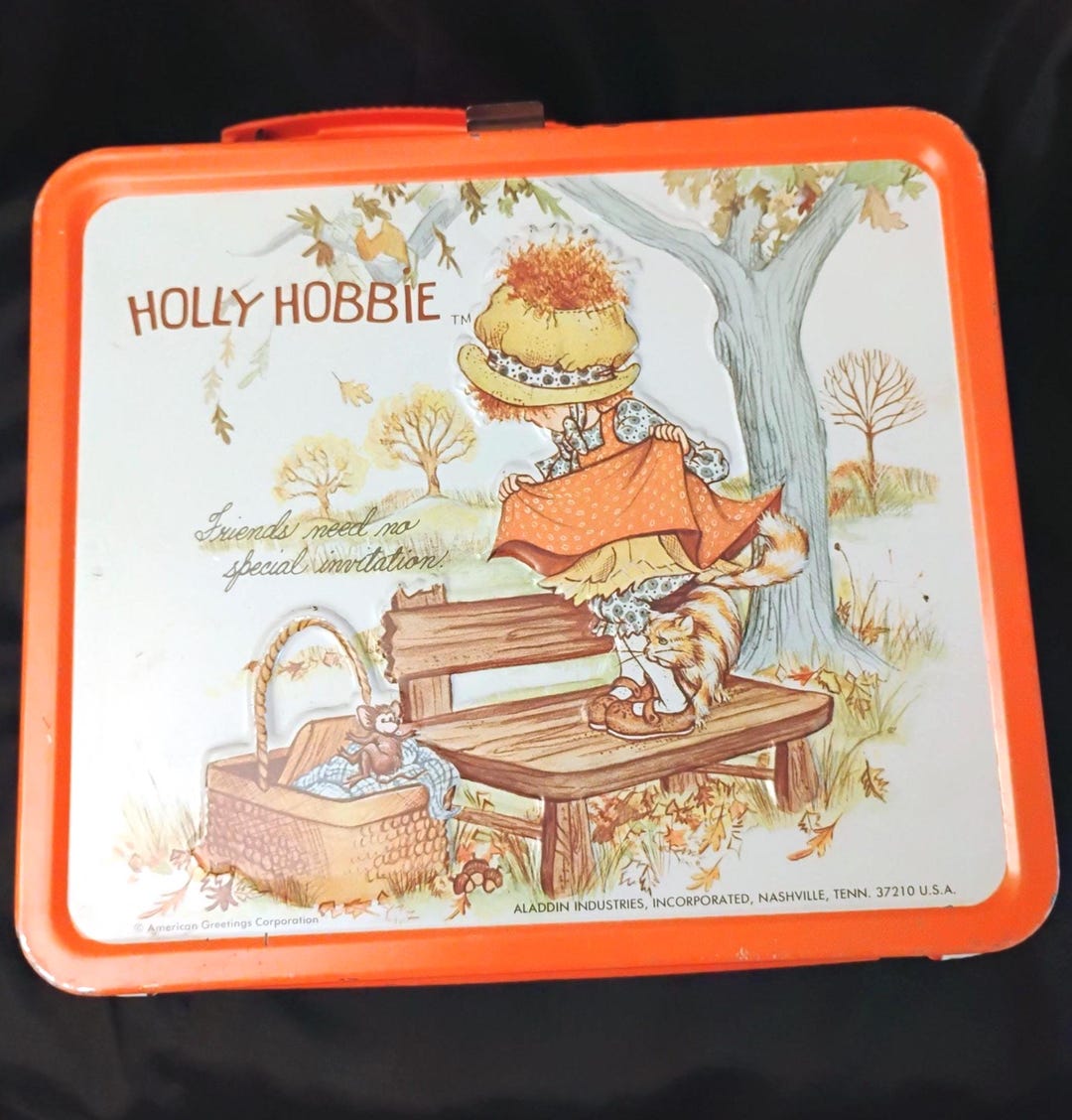 Vintage Holly Hobbie 1970s Lunch Box, Friends Need No Special ...