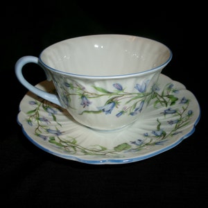 Vintage Harebell Pattern Shelley China Cup and Saucer, English Fine ...