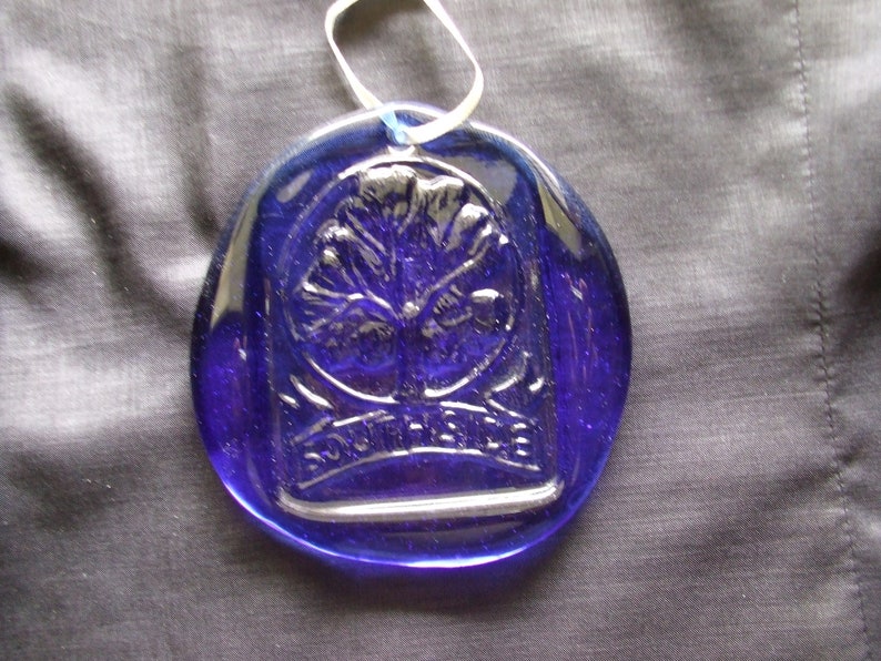 Vintage Blenko Tree Suncatcher Cobalt Blue Glass Sun Catcher - Etsy