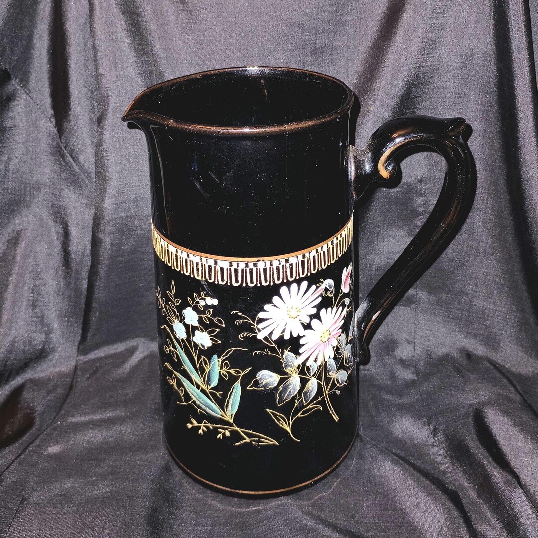 Antique Floral English Pitcher, Vintage "trilby" Painted Flowers - Etsy