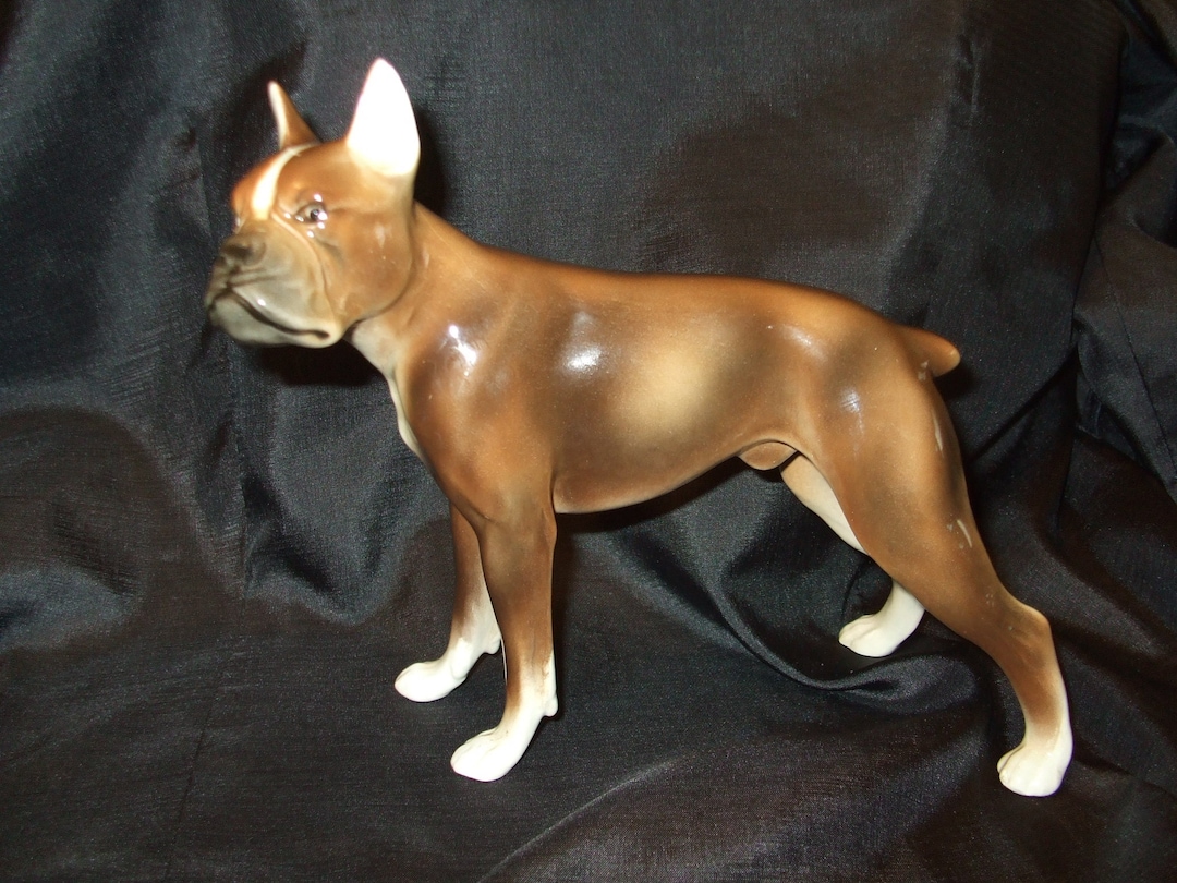 Vintage Boxer Figurine, Large Standing Dog Figurine - Etsy