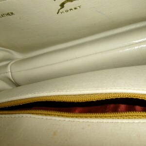 Vintage Koret Black Leather Pocketbook, 2 Tone Hardware Purse, Mid ...