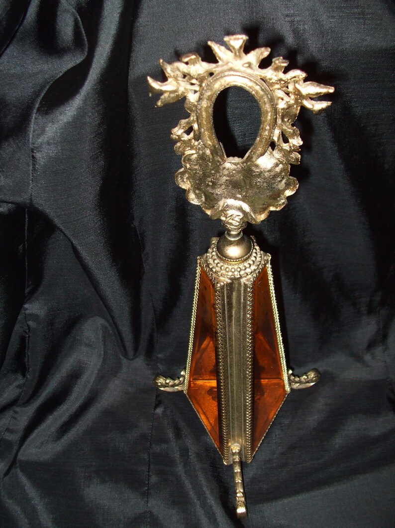 Vintage Hollywood Regency Perfume Bottle Golden Floral With - Etsy