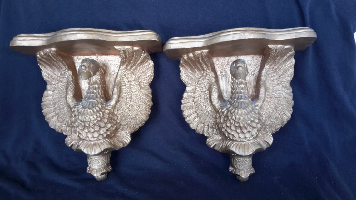 Vintage Swan Shelf , Unusual Swan Brackets - Etsy