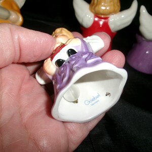 Vintage Goebel Christmas Angel Bell Ornaments, Signed Christmas Bells ...