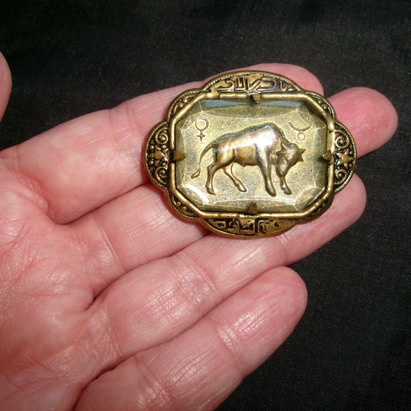 Bull Brooch - Etsy