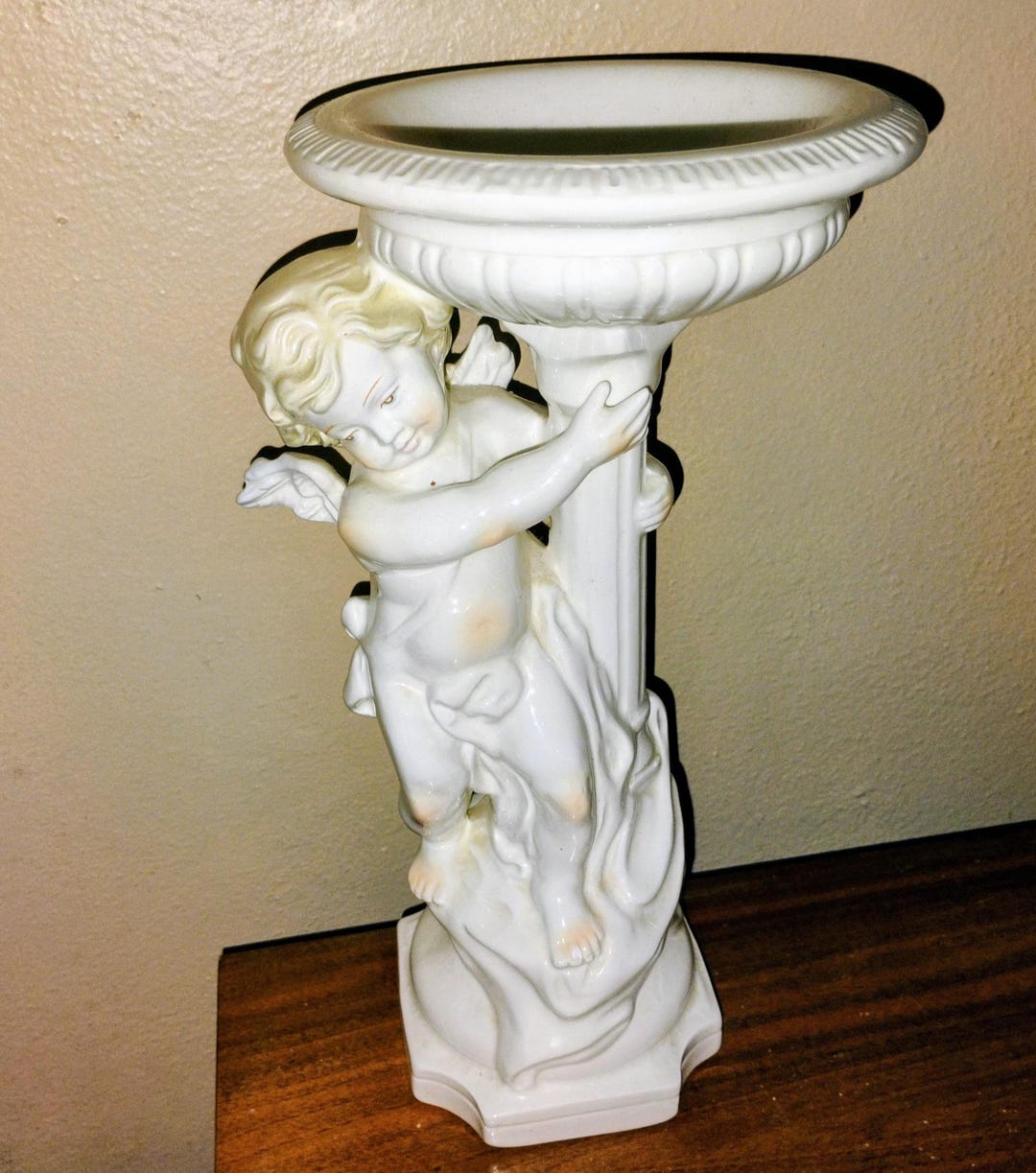 Vintage Circa 1965 White Cherub Compote, Baby Angels Cherubs or Putti ...