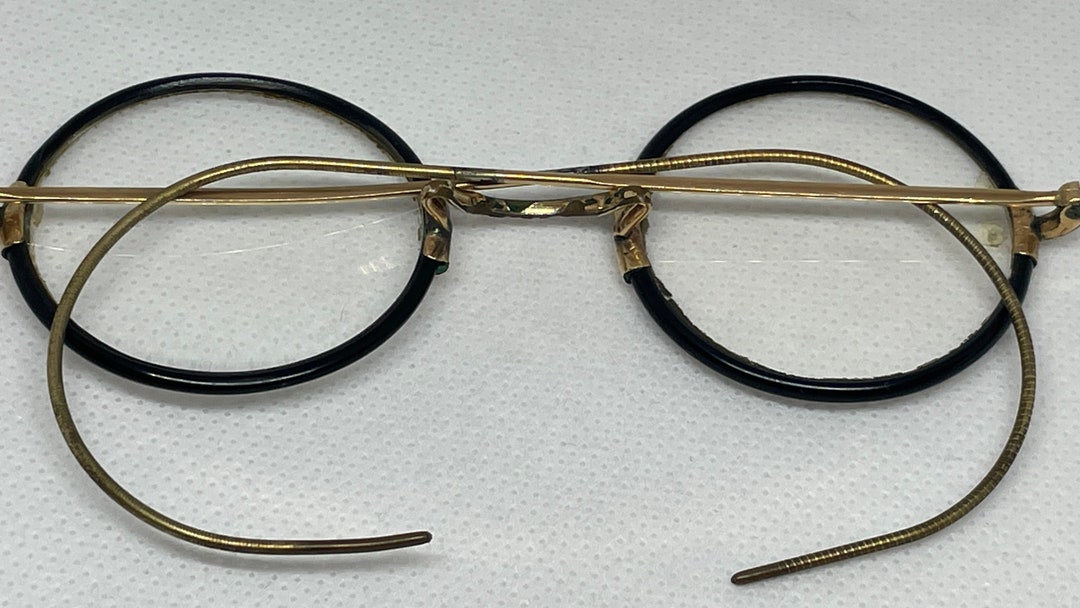 Vintage/antique Eye Glasses/spectacles 10ct Stamped Gold - Etsy