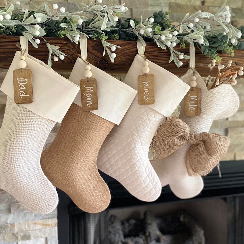 Burlap Custom Stocking - Etsy UK