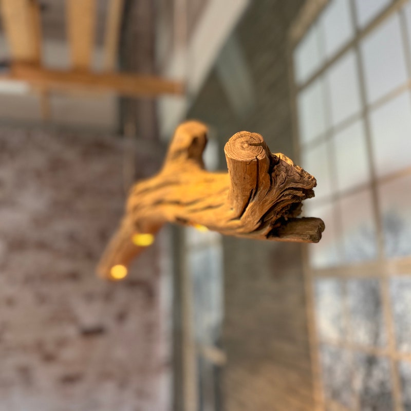 Rustic Wood Lamp - Etsy