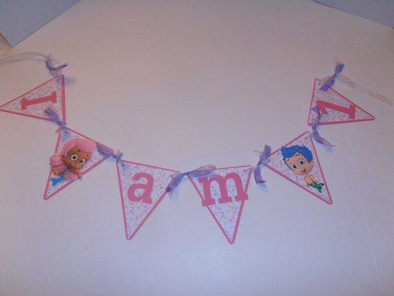 Bubble Guppies I Am 1 Banner | Etsy