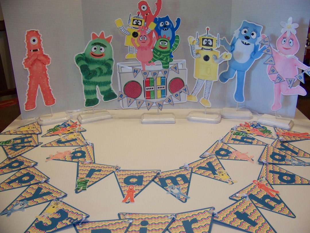 Yo Gabba Gabba Double Sided Centerpieces Two for 25.00 - Etsy