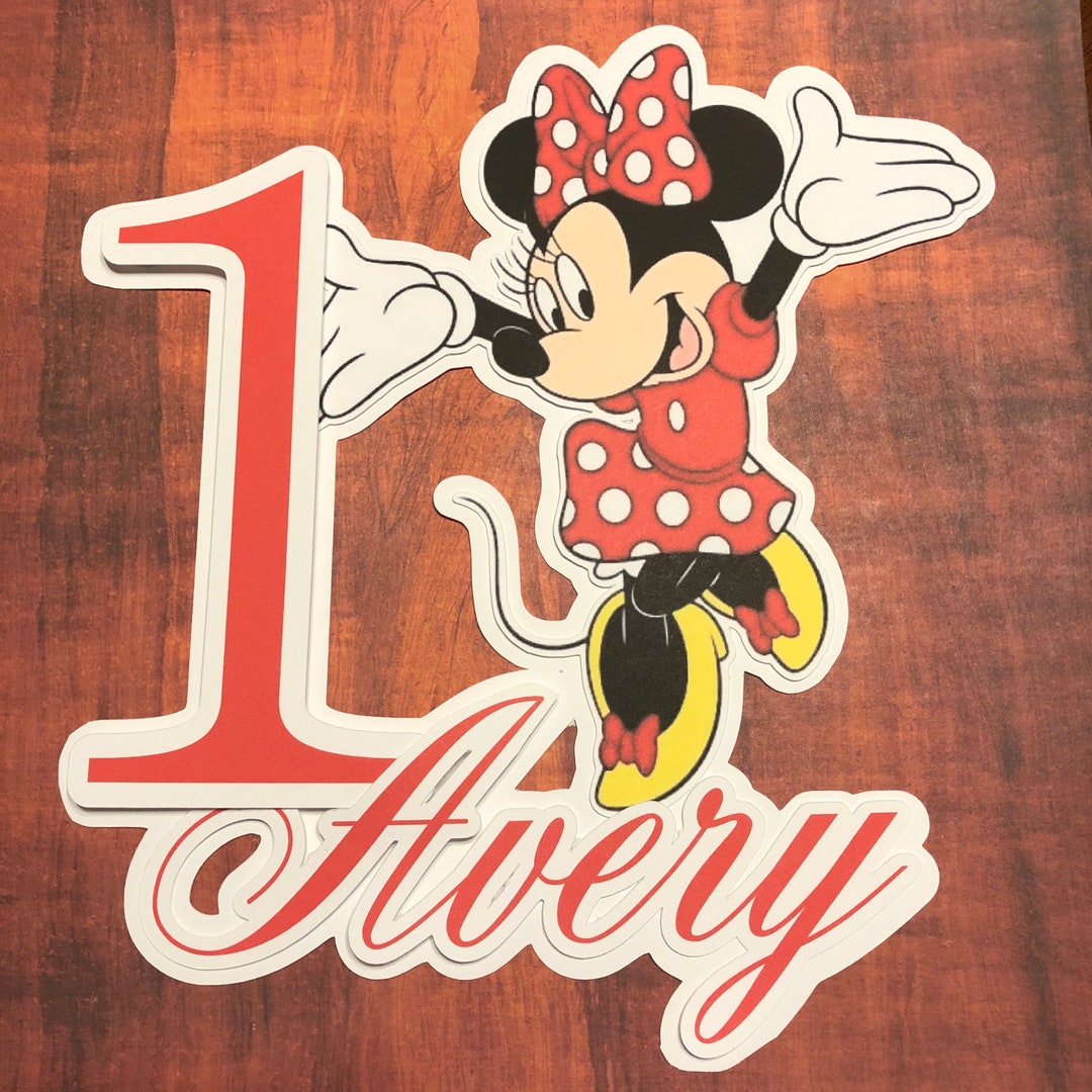 Minnie Mouse Cake Topper - Etsy