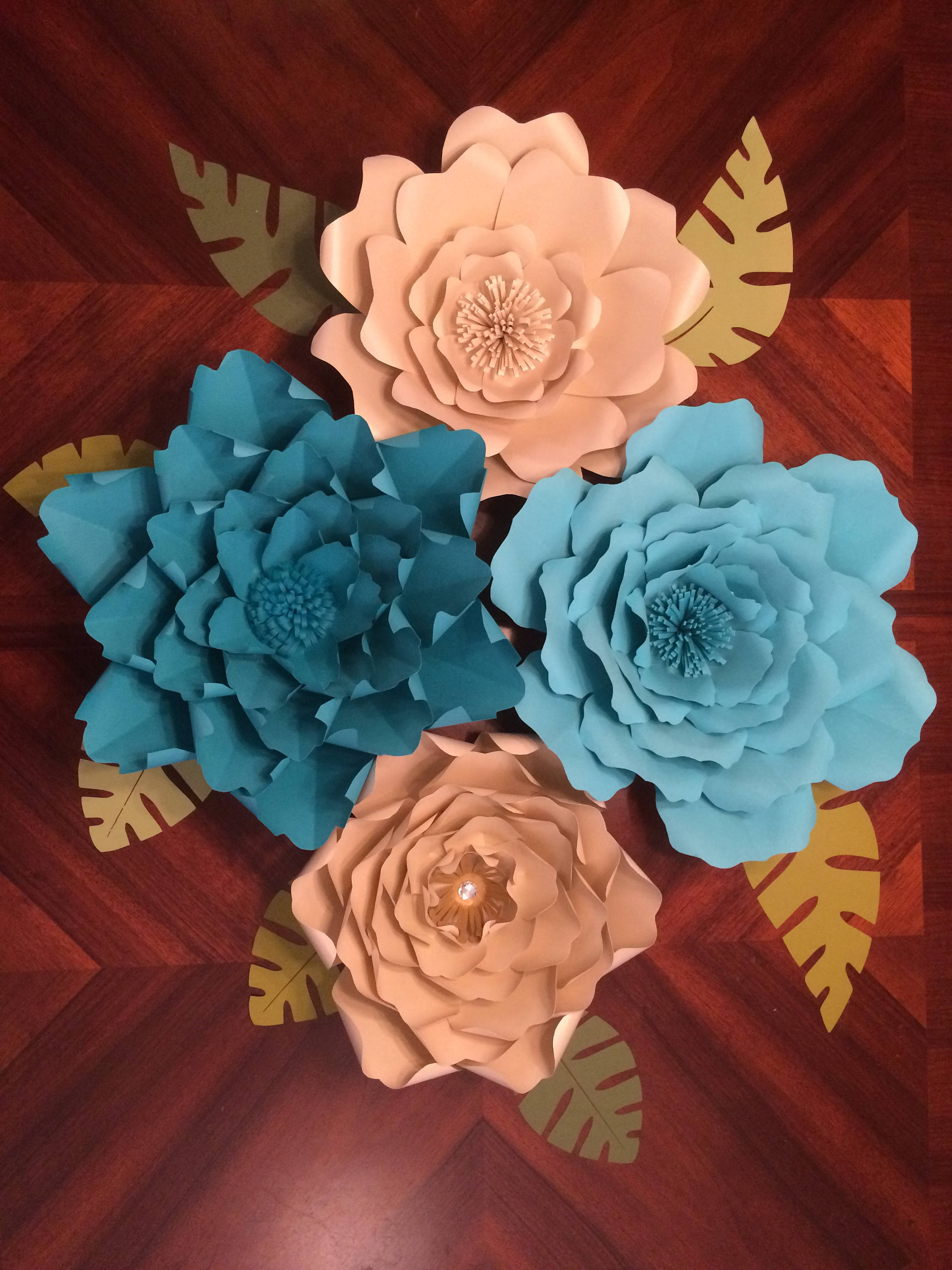 Large Flower Template 11 Template Has 9 Different Size | Etsy