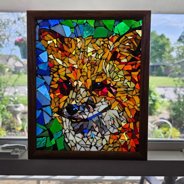 Stained Glass Fox - Etsy